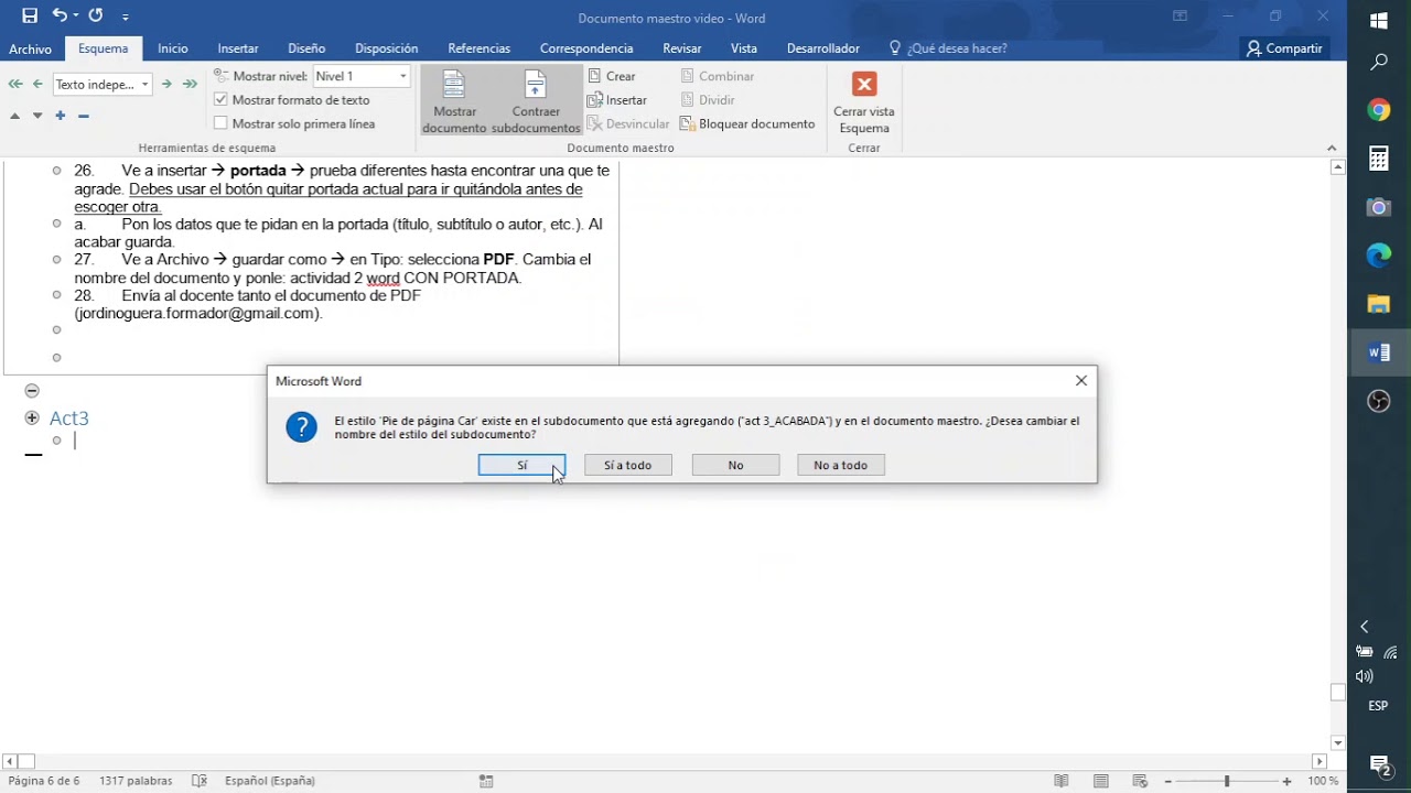 V15 WORD documento maestro - YouTube
