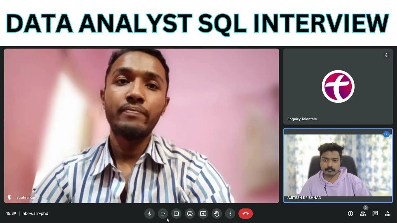Data Analyst live Mock Interview | SQL | Power BI | Data Science - Must Watch!! - YouTube