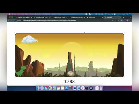 CodeLib Dino Game HTML/CSS/JS demo | Work #3 - YouTube