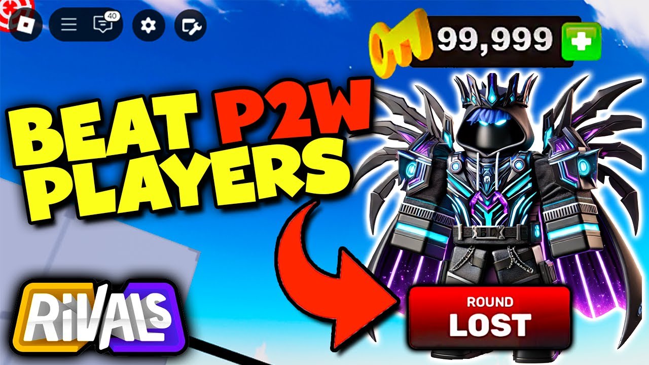 How to beat a P2W PLAYER in Roblox RIVALS! - YouTube