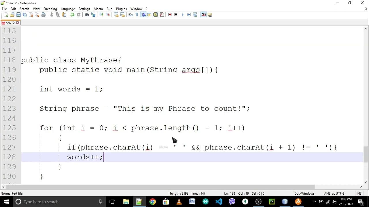 Counting Words In Java Youtube