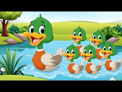 Five Little Ducks Song -35 | Nursery Rhymes & Kids Songs | Rhyme Time ...