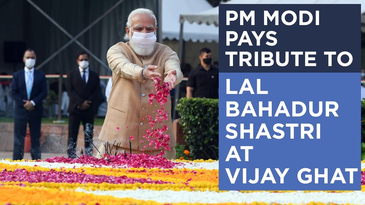 PM Modi pays tribute to Lal Bahadur Shastri at Vijay Ghat - YouTube