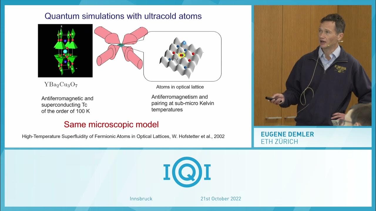 Eugene Demler: Quantum simulators: from the Fermi Hubbard model to quantum assisted NMR ...