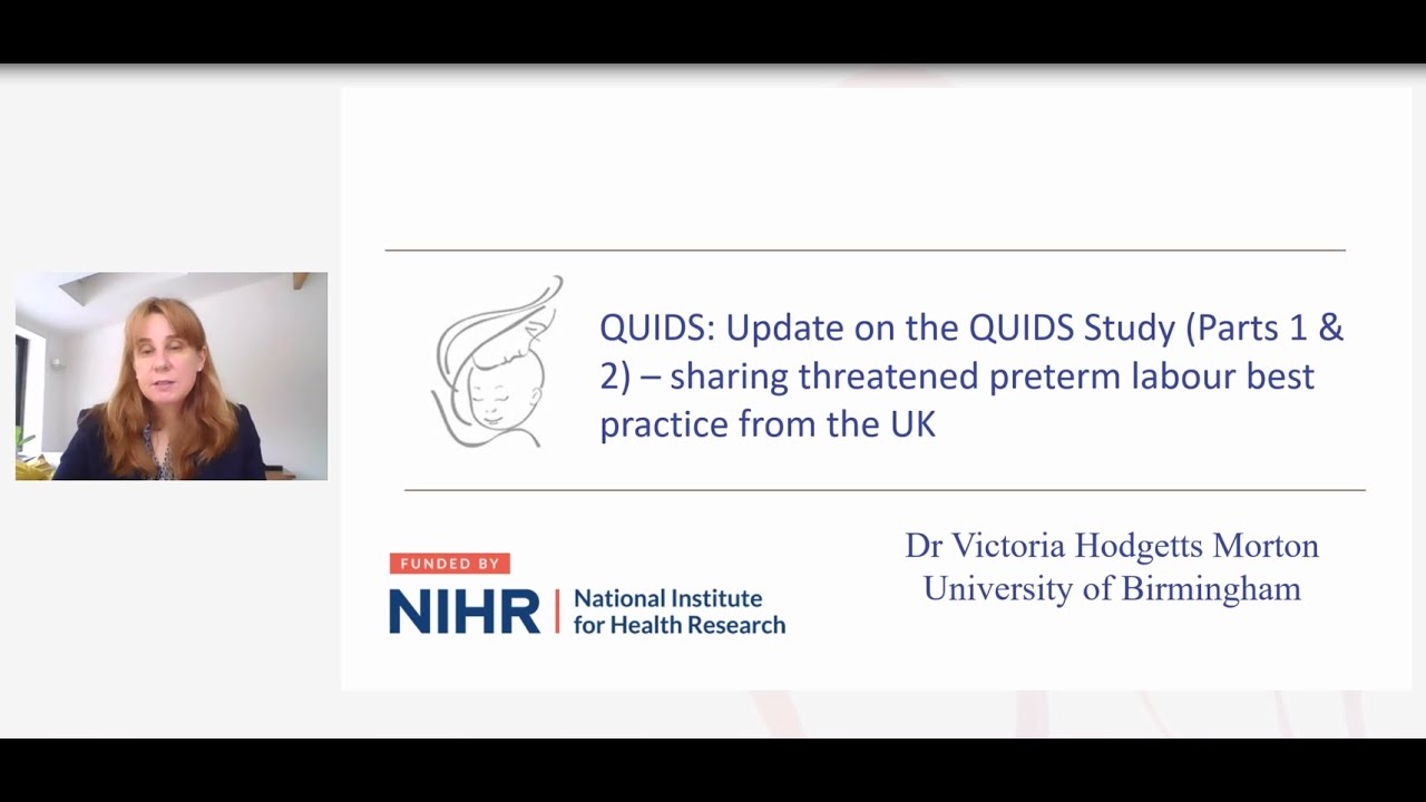 RCOG Symposium: QUIDS Study Update - Sharing threatened preterm labour ...