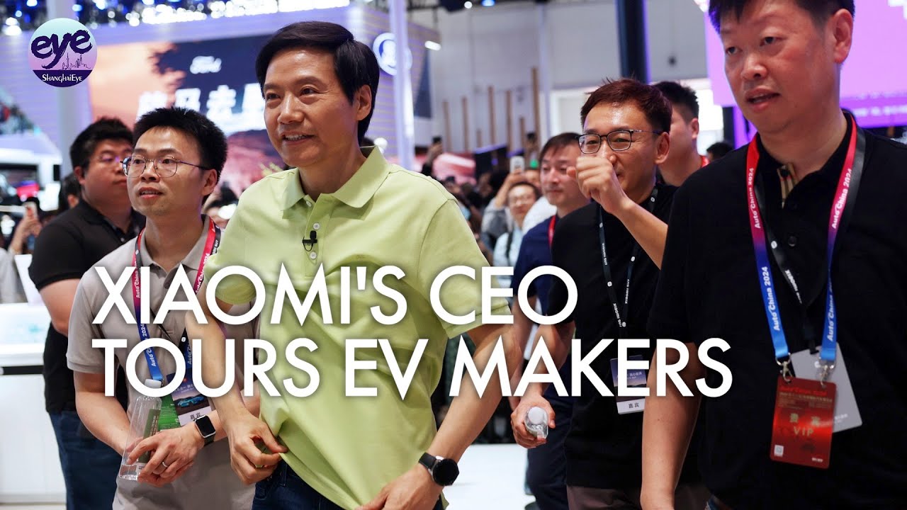 Xiaomi CEO Lei Jun tours leading Chinese EV makers at 2024 Beijing Auto ...