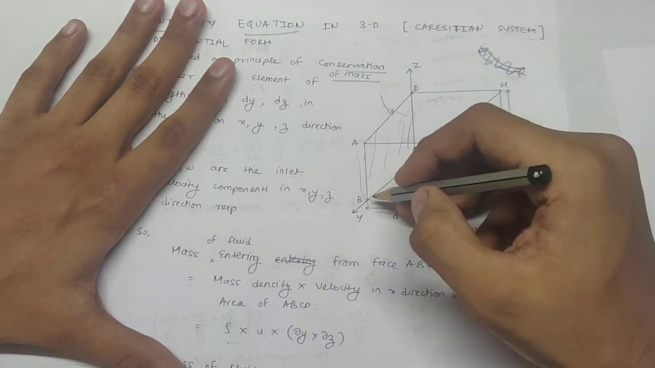 CONTINUITY EQUATION|MECH ENGG|MU|80 CLASSES - YouTube