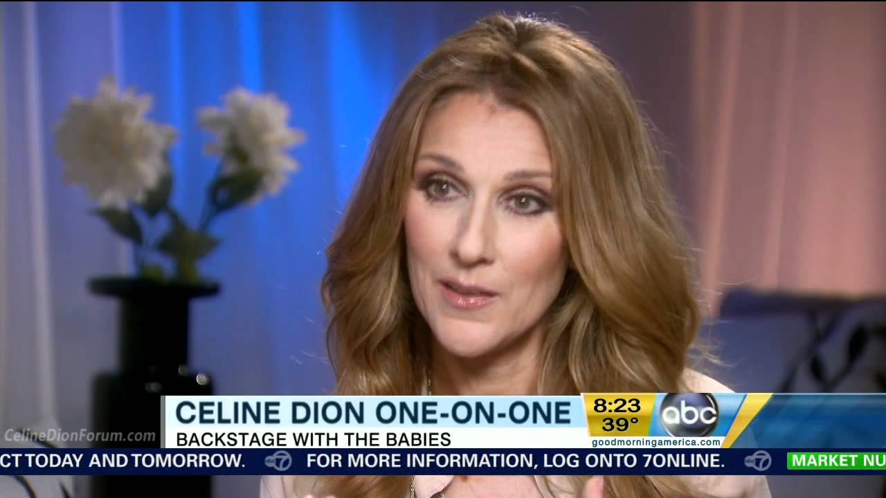 Backstage with Celine Dion on Good Morning America HD 1-11-2012 - YouTube