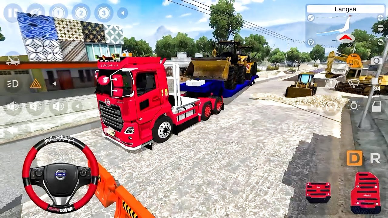 Game Mobil Truk Trailer UD Quon Dolly Bawa Dobel Buldozer l Bus ...