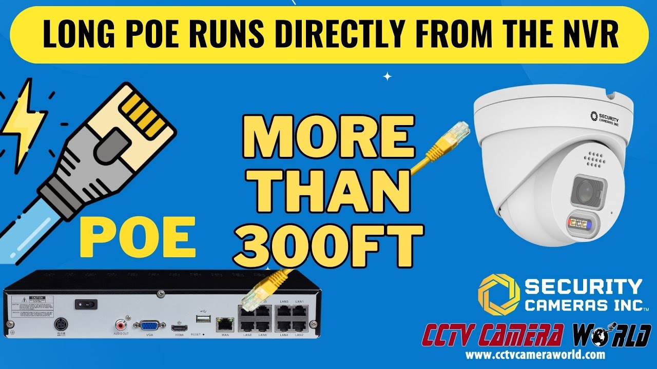How to Run IP Cameras Over Long PoE Cable Runs (650ft Test with NVR ...