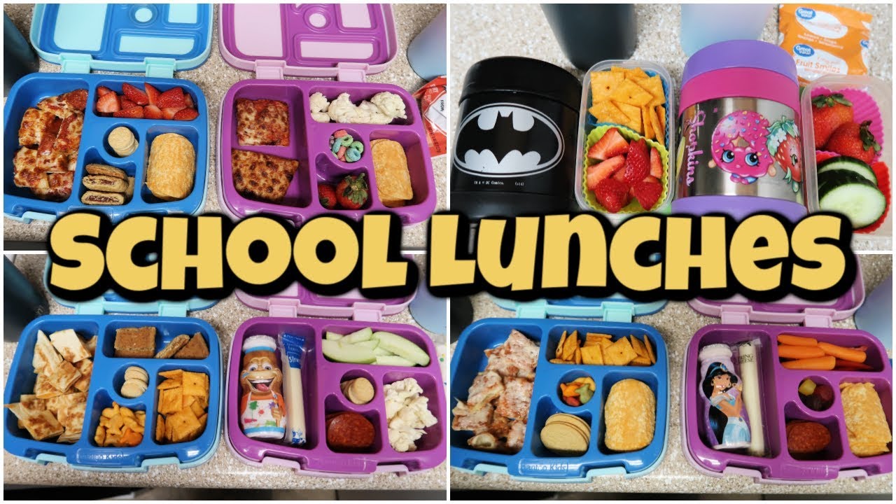 LunchSchool Lunch Ideas | Real Life Lunches | Week 84 - YouTube