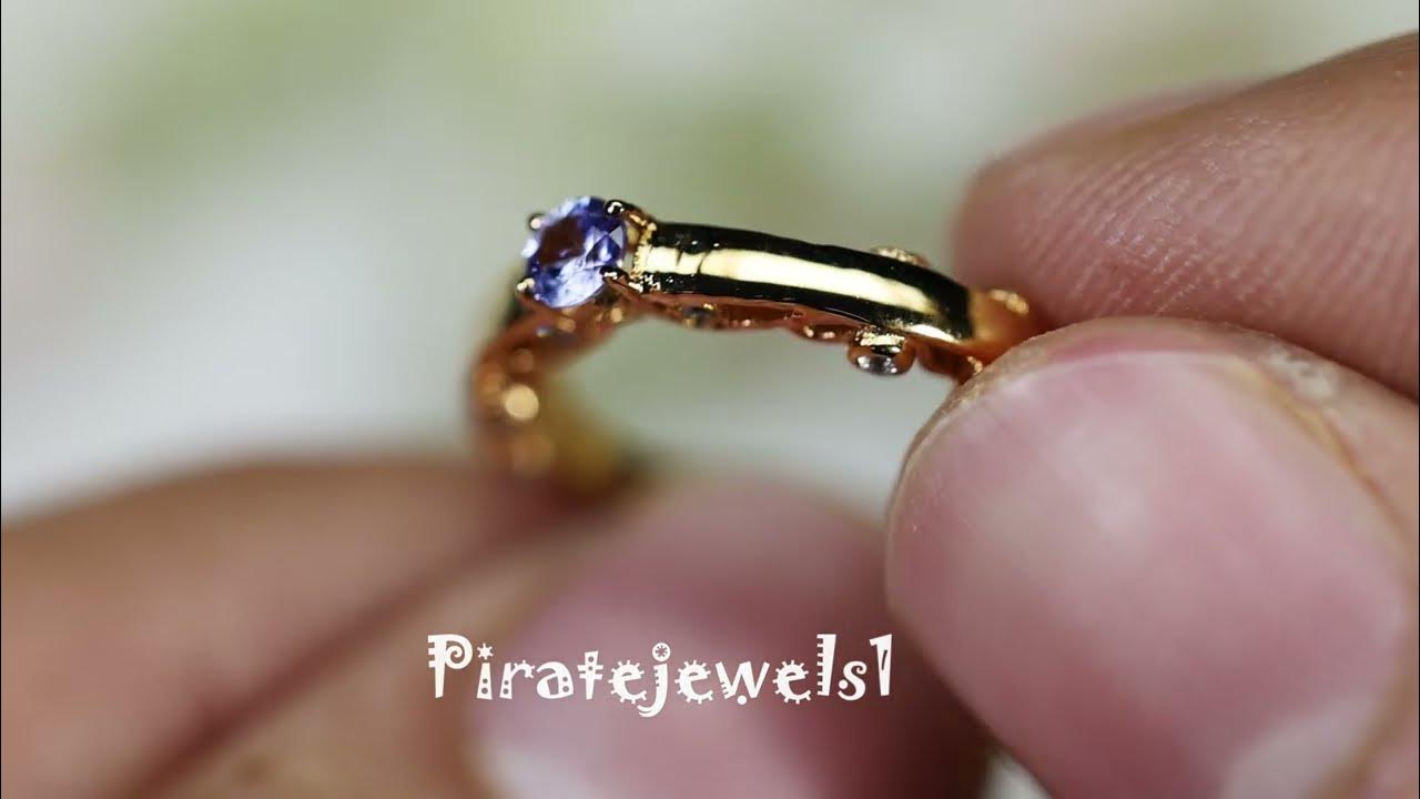 Tanzanite 14K rose gold ring, F71 #jewellery #rings #engagementring #wedding #diamondring #gifts ...