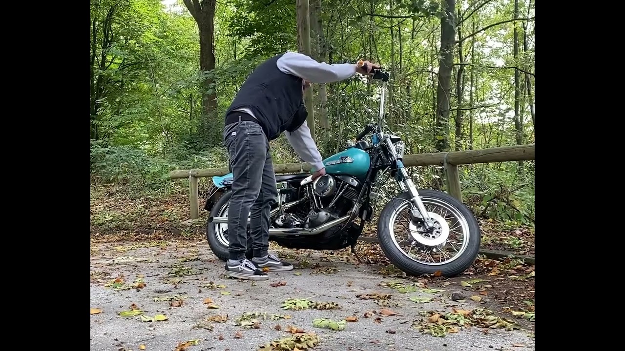 Harley Davidson Shovelhead Coldstart Kickstarter - YouTube