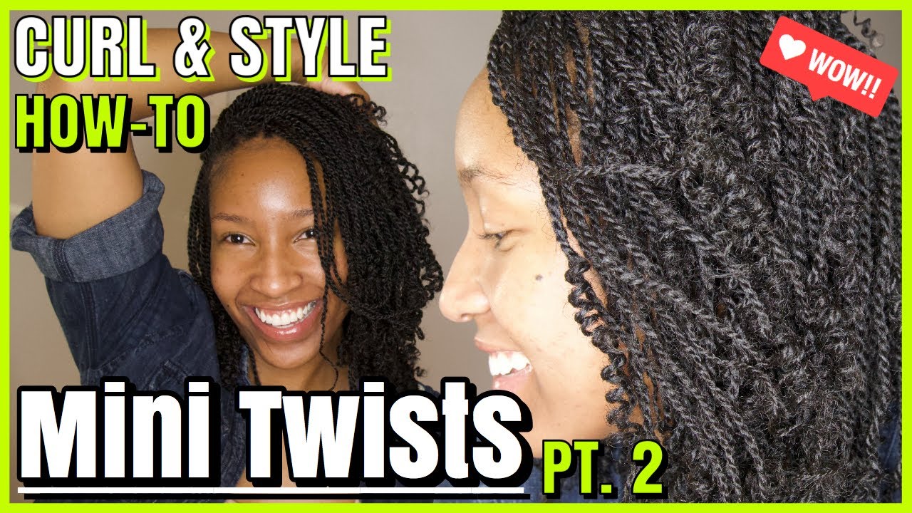 Natural Mini Twist Extensions Tutorial PT. 2 | How To Curl & Style ...