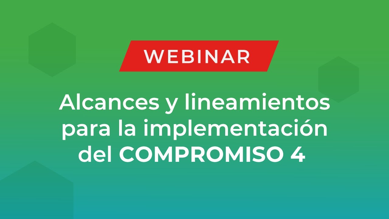 WEBINAR: Compromiso 4 - Programa de Incentivos 2024 - YouTube