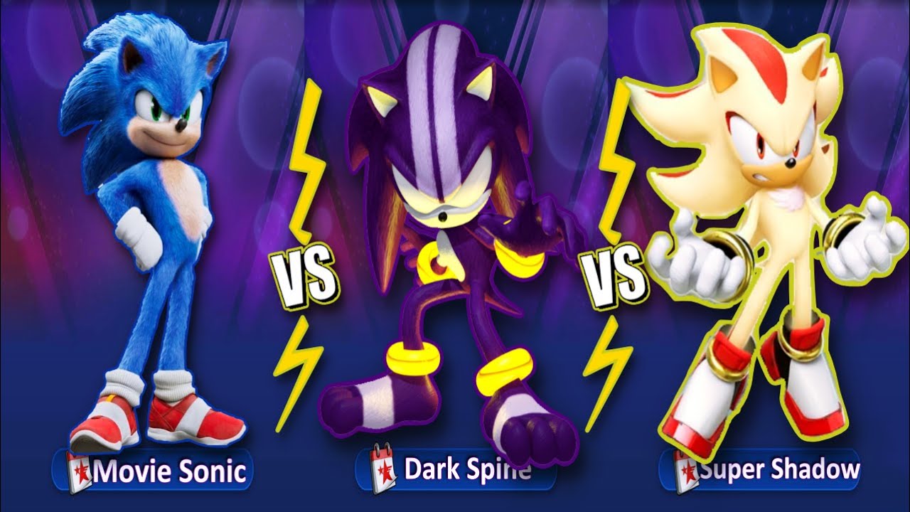 Sonic Forces Speed Battle - Movie Sonic Vs Super Shadow Vs Dark Spine ...