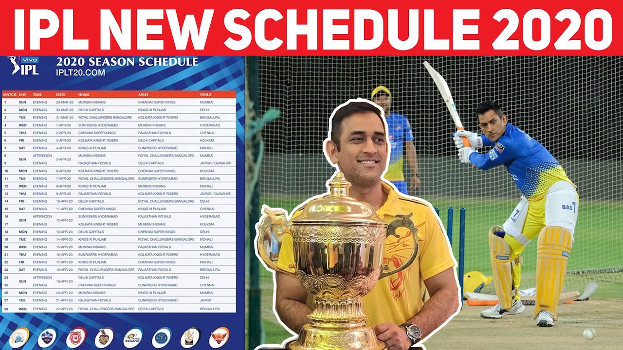 IPL Complete New Schedule | IPL 2020 | #Nettv4u - YouTube