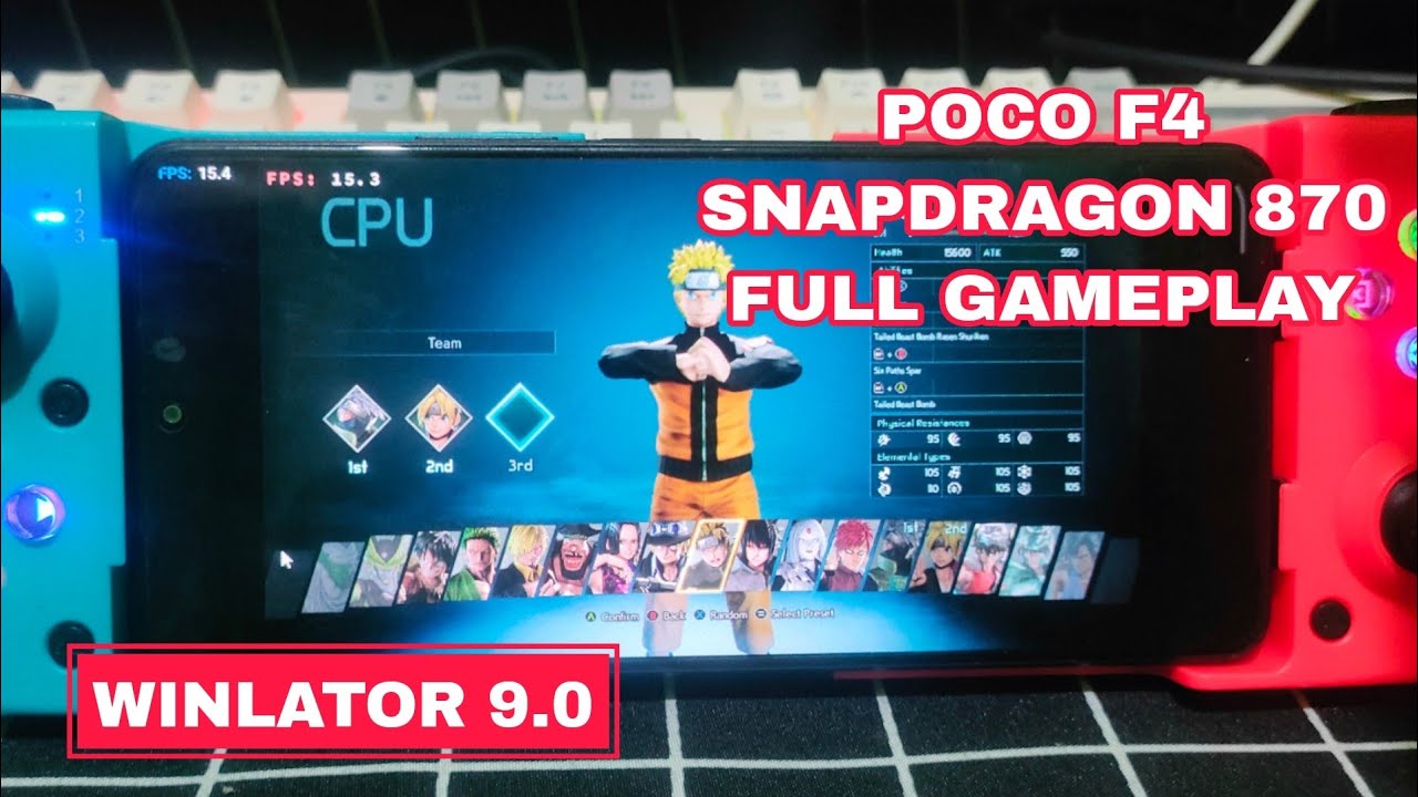 JUMP FORCE WINLATOR GAMEPLAY SNAPDRAGON 870 POCO F4 - YouTube