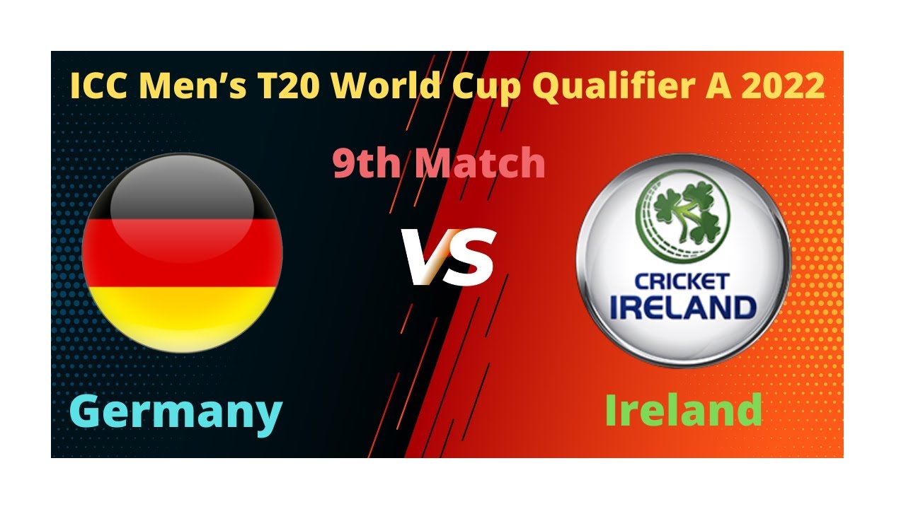 Live IRE vs GER | Ireland vs Germany | Match 9 | ICC Men’s T20 World ...