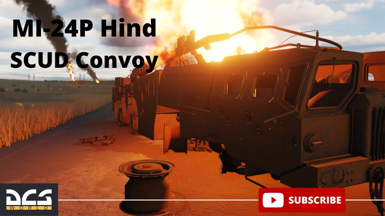 MI-24P Hind Hunting SCUD Convoy || Syria Map - YouTube