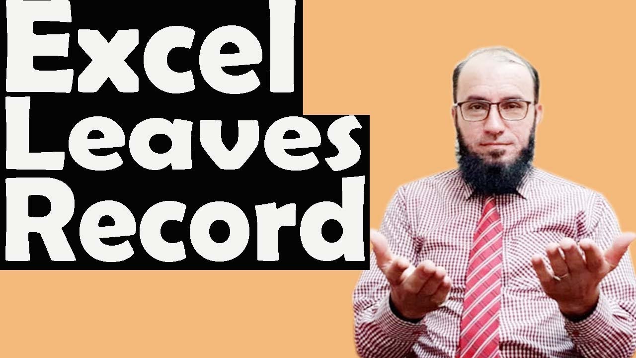 How To Calculate Leaves Record In Excel YouTube How To Calculate Leaves Record In Excel YouTube