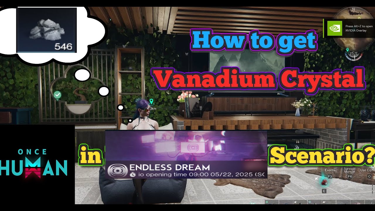 How to get VANADIUM Crystals in Endless Dream - Oncehuman - YouTube