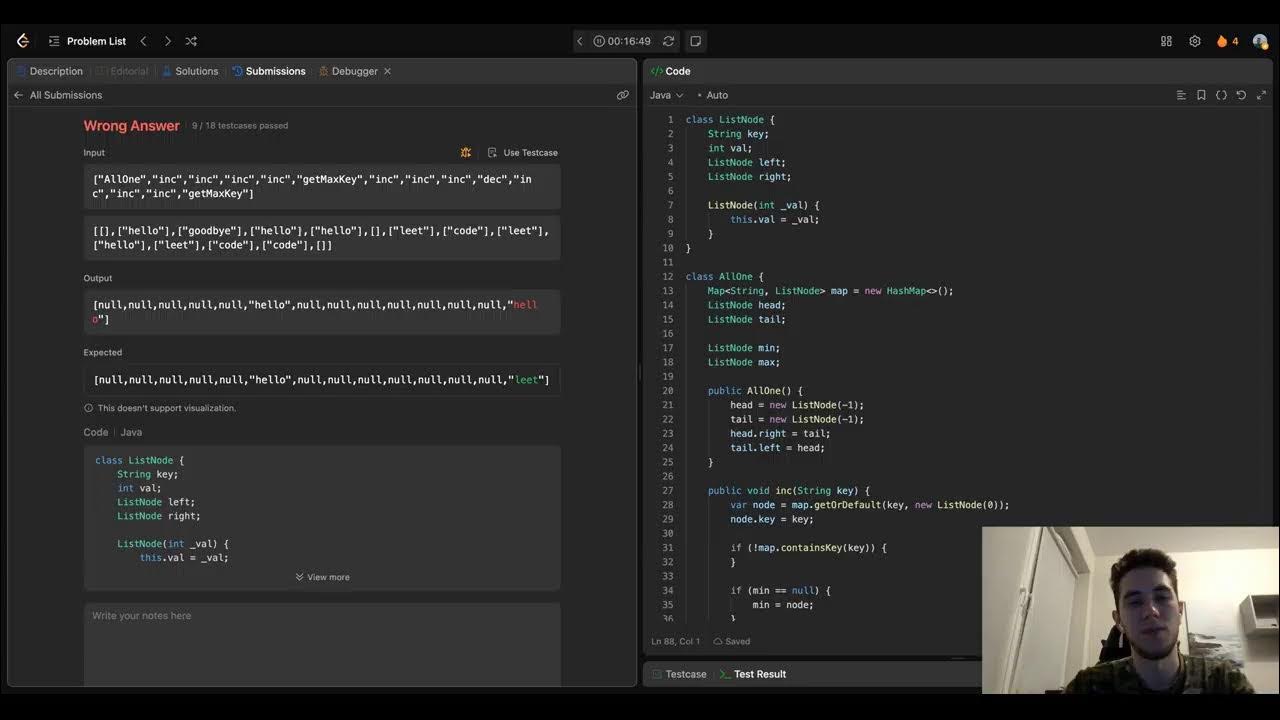 LeetCode Chief - 432. All O`one Data Structure - YouTube