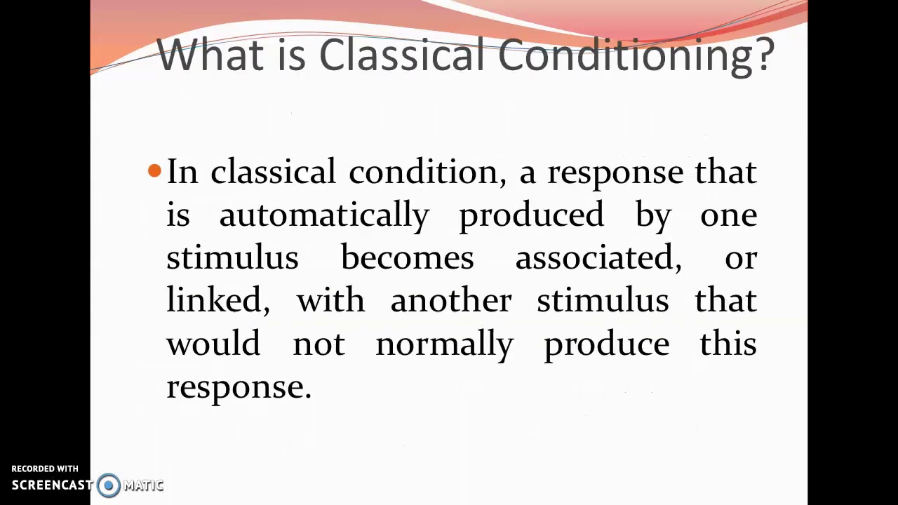 Introduction to Classical Conditioning Theory - YouTube