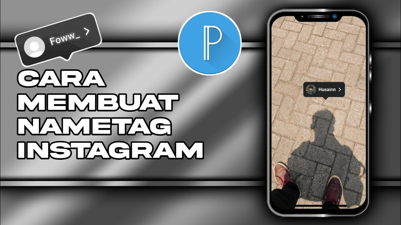 Cara Membuat NameTag Instagram | Pixellab #tutorial #creative #pixellab - YouTube