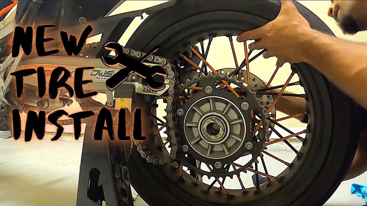 Replacing Rear Tire On 2020 KTM 690 SMCR | Mr2Moto - YouTube