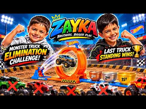 Monster Truck Elimination Challenge! 🏆 Last Truck Standing Wins! | ZAYKA