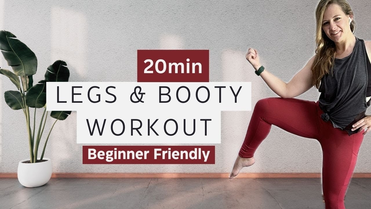 20 Min Standing Legs And Booty Workout Beginner Friendly Youtube