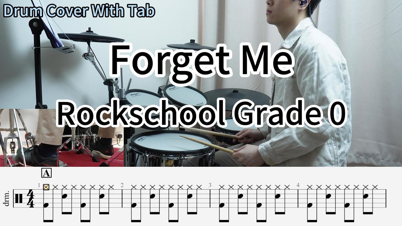 2024 RockSchool Grade 0 - Forget Me | Drum Cover | Drum Tab - YouTube