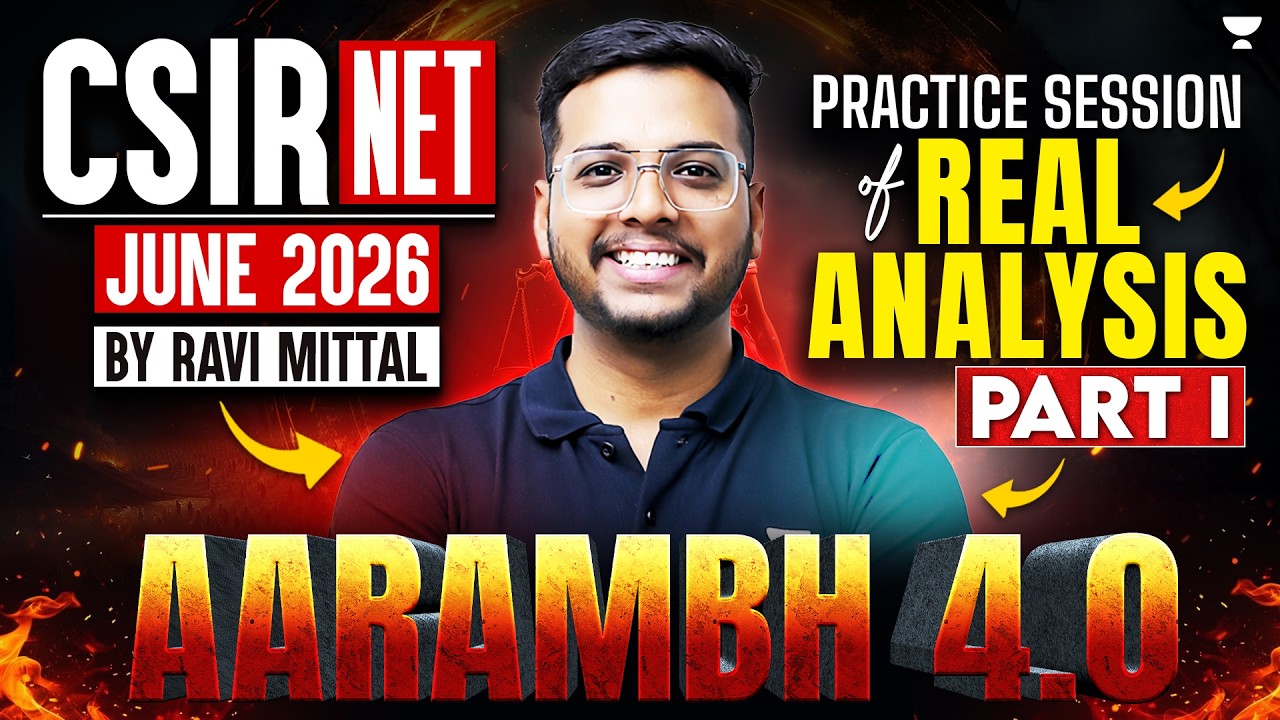CSIR NET Mathematics June 2026 | Real Analysis Practice Session Part -1 ...