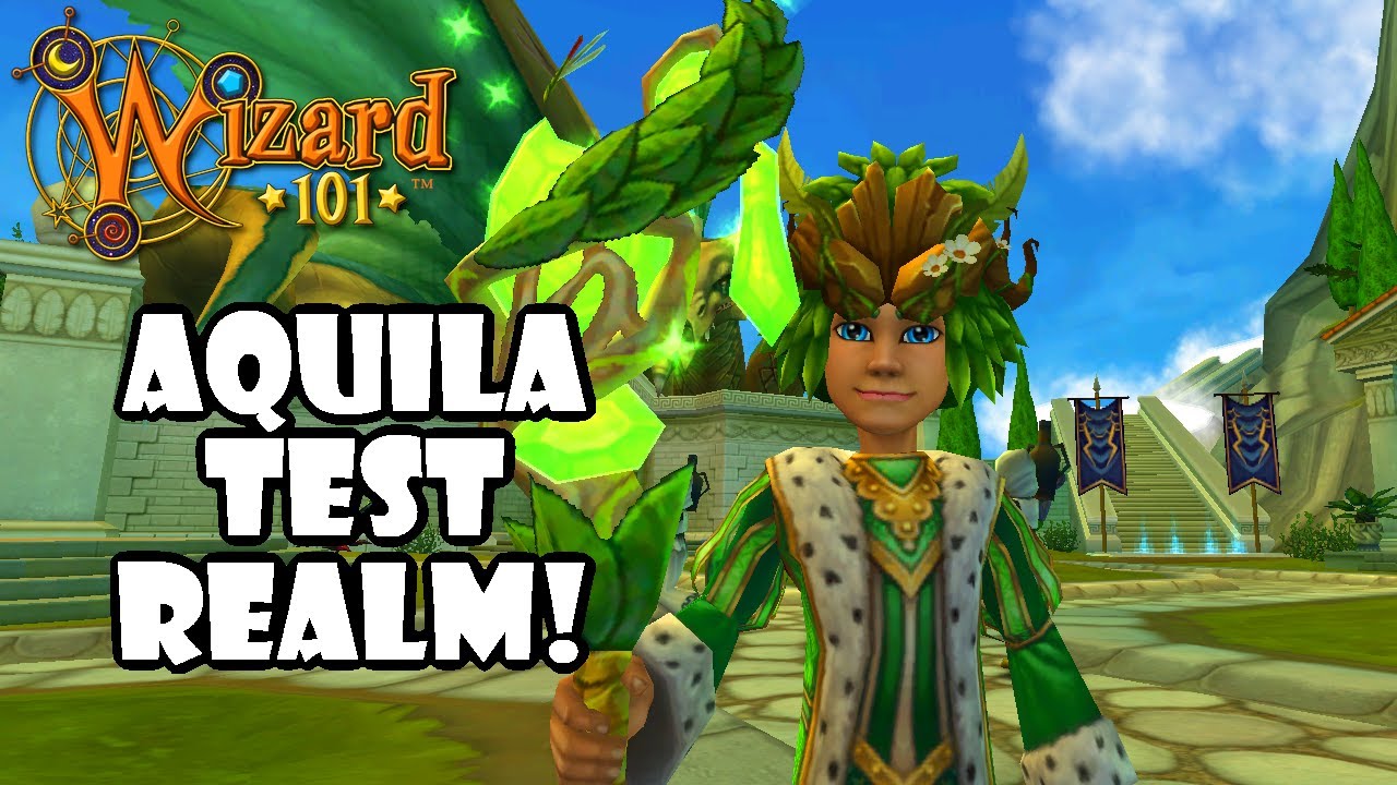 Wizard101: ITS FINALLY AQUILA DUNGEON TEST REALM TIME! - YouTube