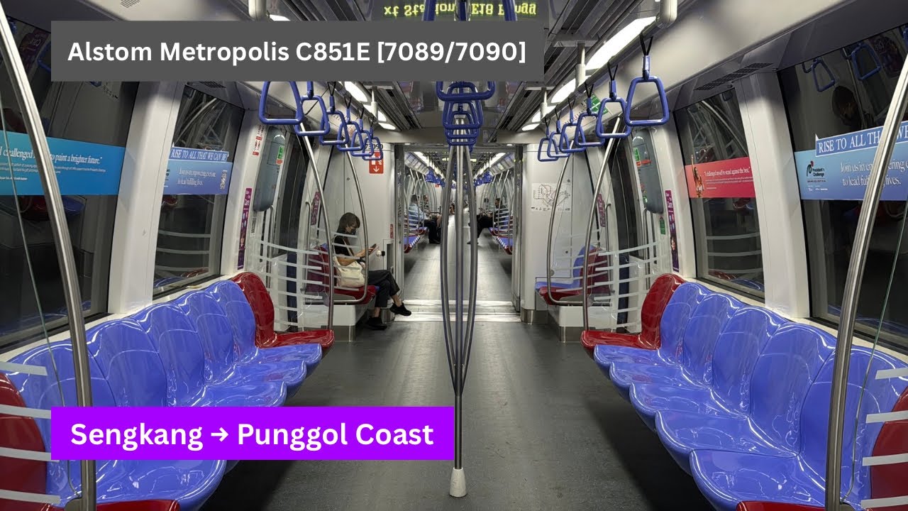 [NEL] SBST Alstom Metropolis C851E – 7089/7090: Sengkang → Punggol ...