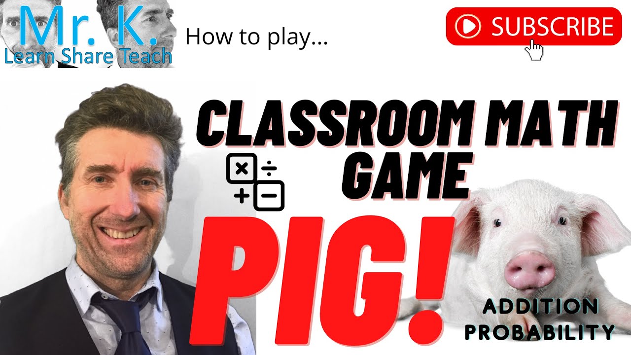 Classroom Math Game - PIG! Addition and Probability - YouTube