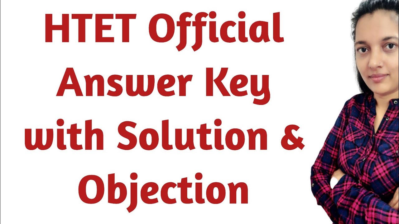 HTET Paper 2022 | HTET Answer Key 2022 | HTET Answer Key | HTET Answer key objection | HTET 2022 ...