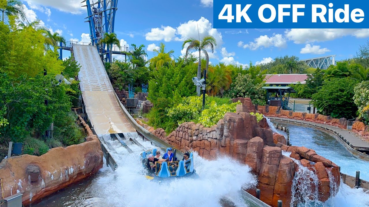 Infinity Falls (4K OFF Ride POV)- SeaWorld Orlando, Orlando, FL - YouTube