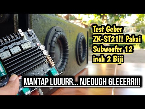 Geber ZK-ST21!! Subwoofer 8 Inch X2 & 12 Inch X2 - YouTube