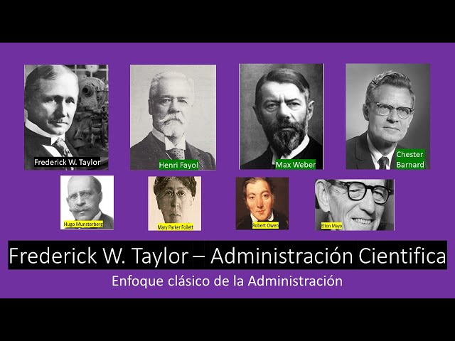 Administración Científica Frederick Winslow Taylor