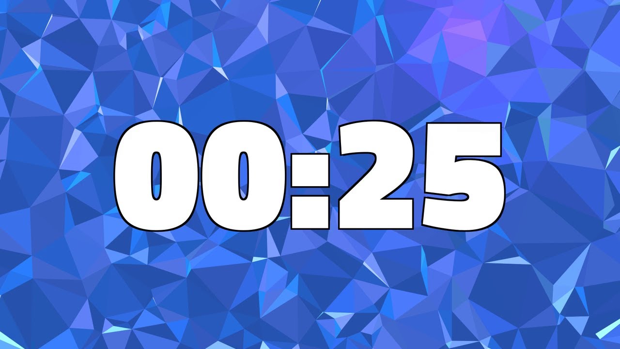25 SECONDS TIMER COUNTDOWN - YouTube