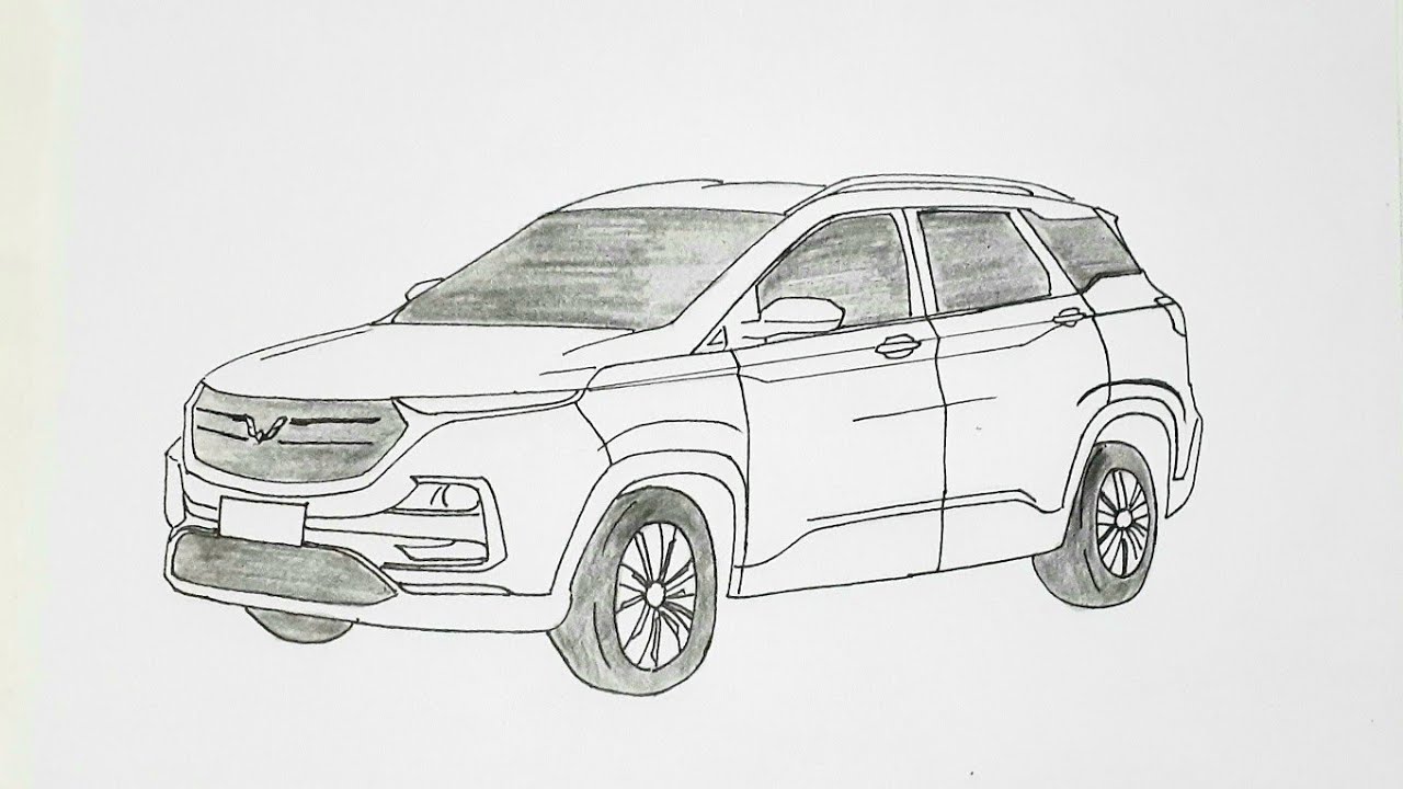MENGGAMBAR WULING ALMAZ !!..|| DRAWING WULING ALMAZ !!.. - YouTube