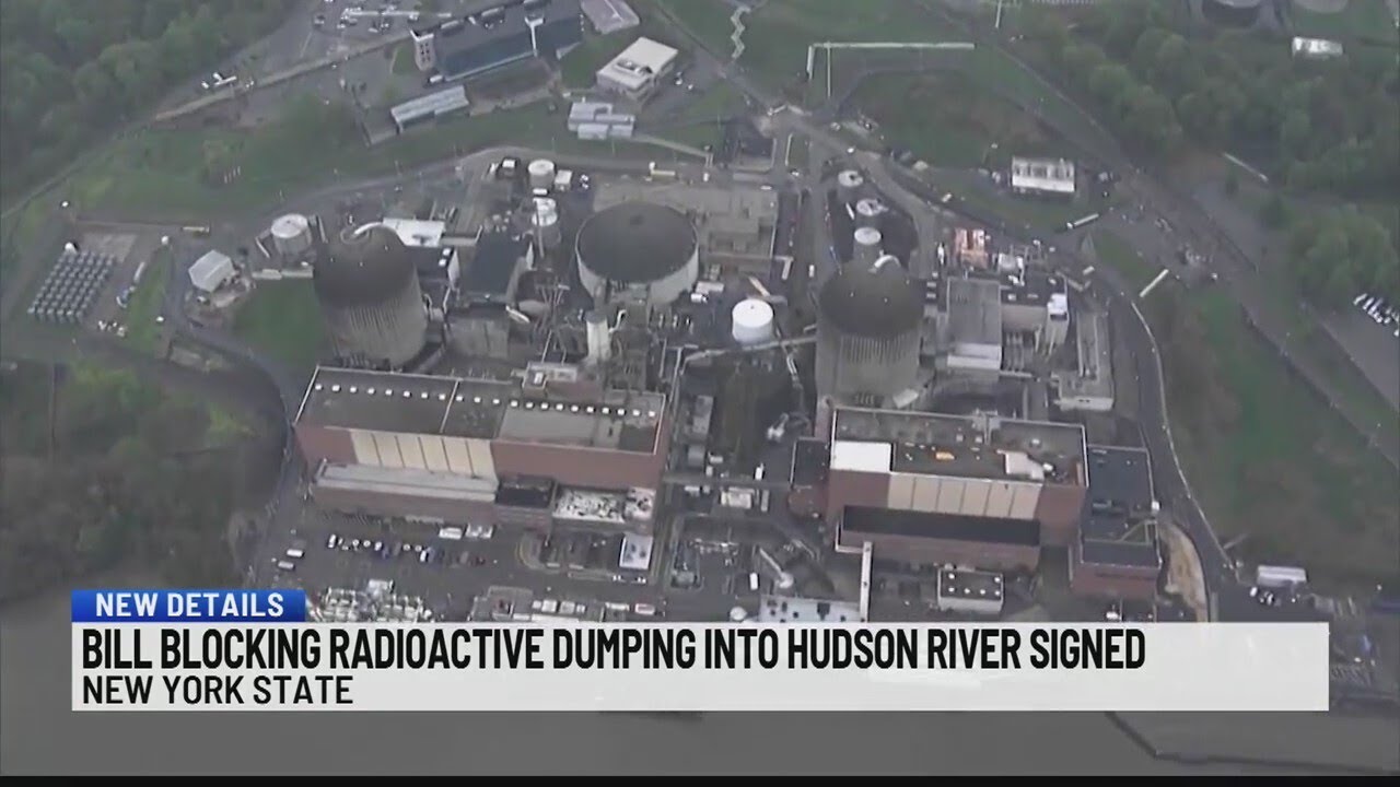 Hochul signs ban on dumping toxic waste into Hudson River - YouTube