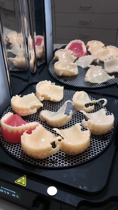 Съемные протезы на 3Д принтере Harzlabs 3дпечать 3dprinting Dental