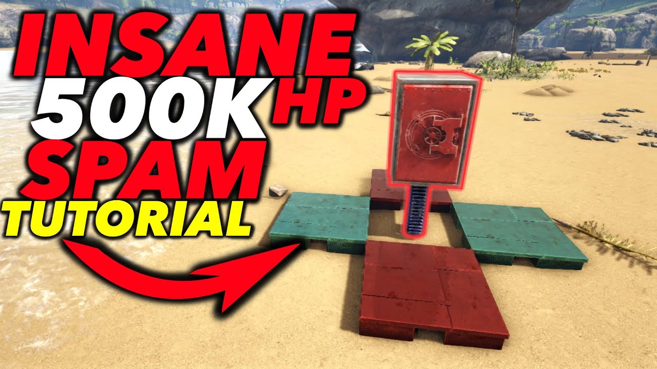 How To Build STRONGEST Spam | UNLIMITED Pillar Vault Drop | Ark ...