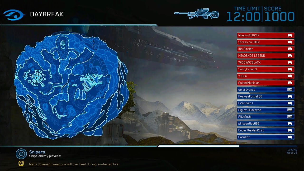 Halo 4 MCC - Big Team Snipers on Daybreak - YouTube