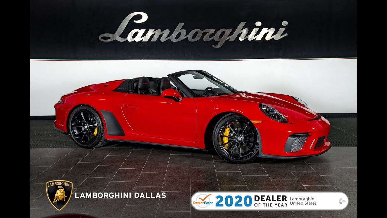 2019 Porsche 911 Speedster Carmine Red LC628 - YouTube