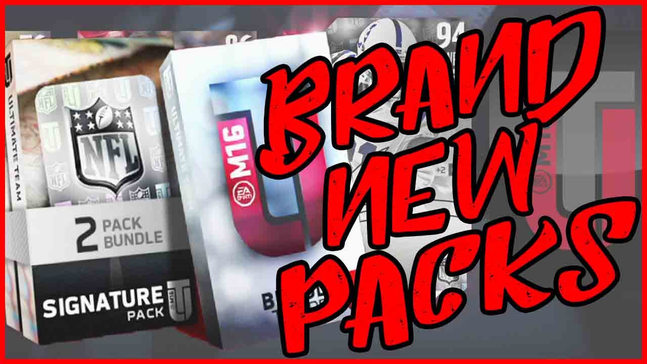 ARE THESE BRAND NEW PACKS?? - Madden 16 Pack Opening | MUT 16 Pack ...