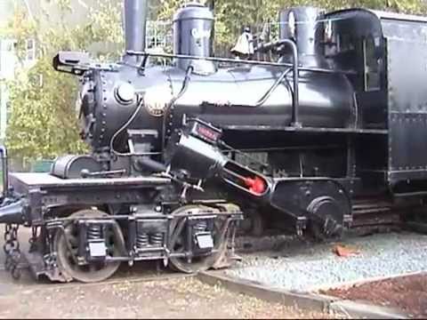 Tasmanian Transport Museum "Climax" logging locomotive - YouTube